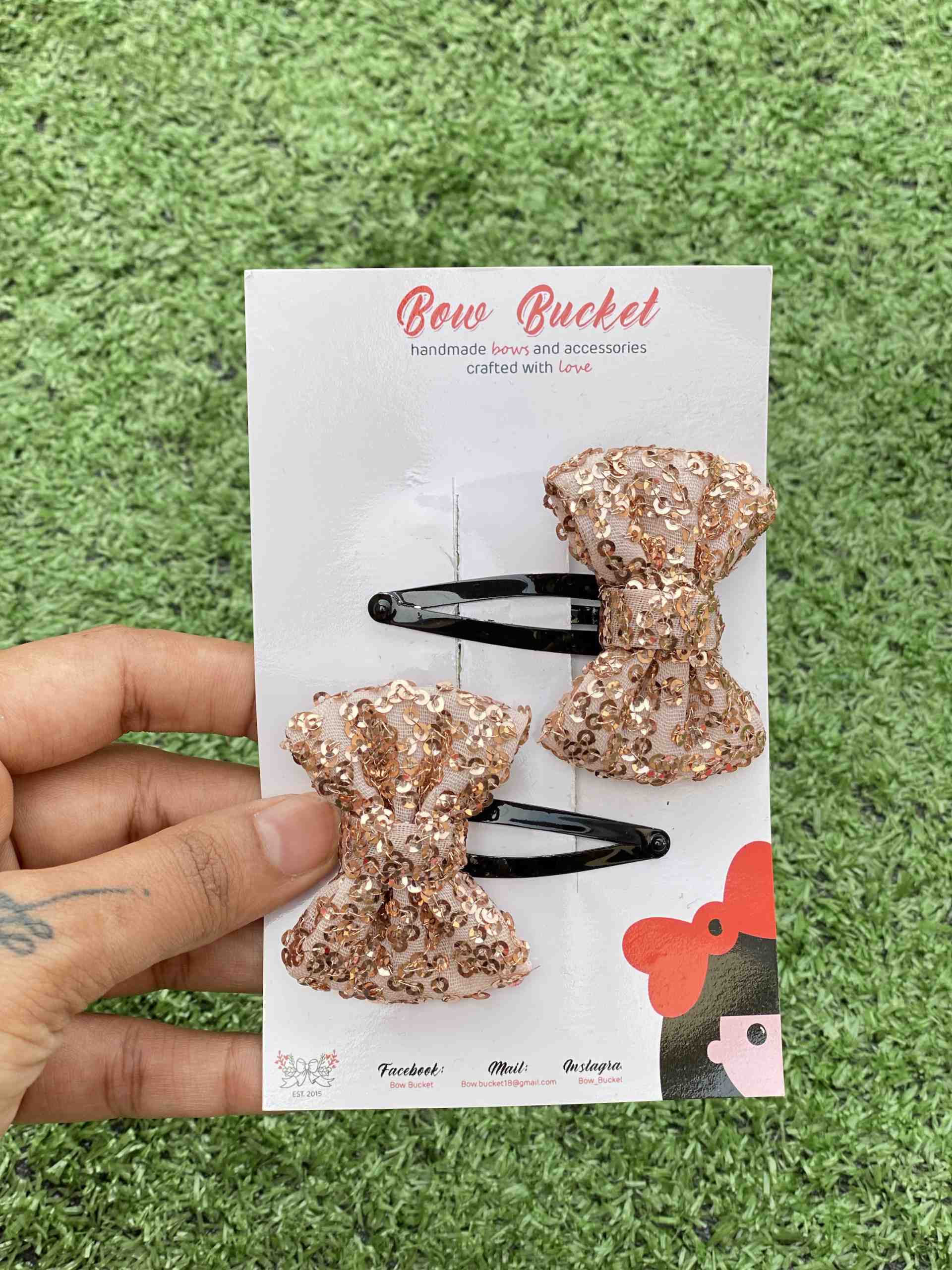 Rose gold sequence micro clip
